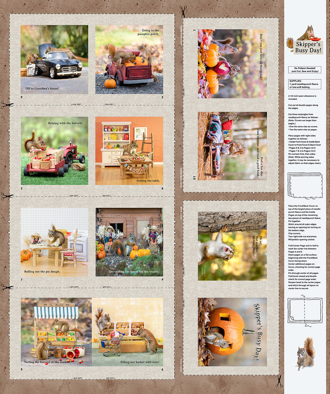 THE SECRET LIFE OF SQUIRRELS III: Storybook Panel – BERNINA of Naperville