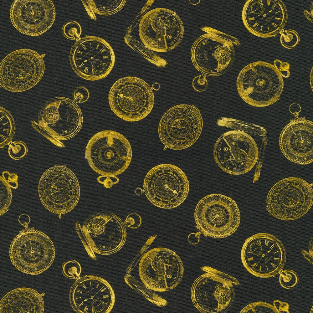 INSTRUMENTS OF THE HOURS: Black (1/4 Yard) – BERNINA of Naperville