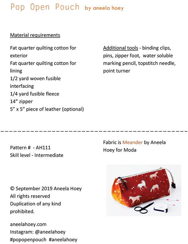 Pop Open Pouch – BERNINA of Naperville