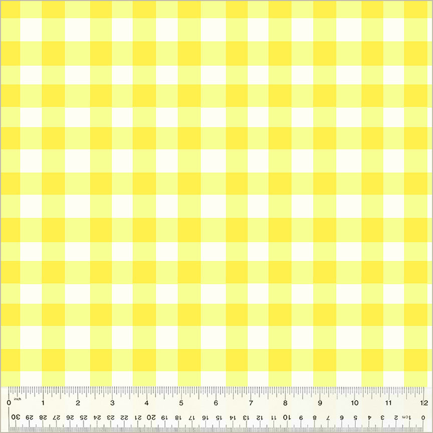 Heather Ross BY HAND: Essential Gingham-Lemon (1/4 Yard) – BERNINA of ...