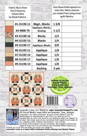 HOOT Quilt Pattern – BERNINA of Naperville