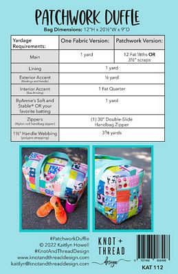 KNOT + THREAD DESIGN: Patchwork Duffle – BERNINA of Naperville