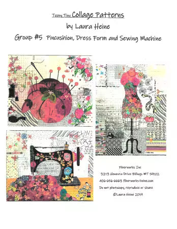 LAURA HEINE: Teeny Tiny Collage Pattern- Pincushion, Dress Form and Se ...