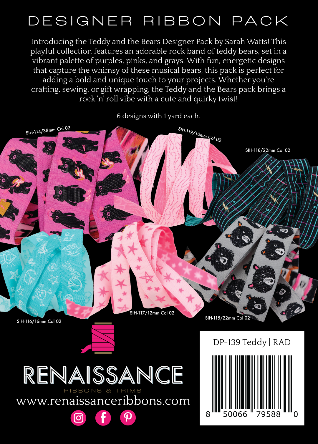 Ruby Star Society TEDDY & THE BEARS: Rad-Designer Ribbon Pack – BERNINA ...