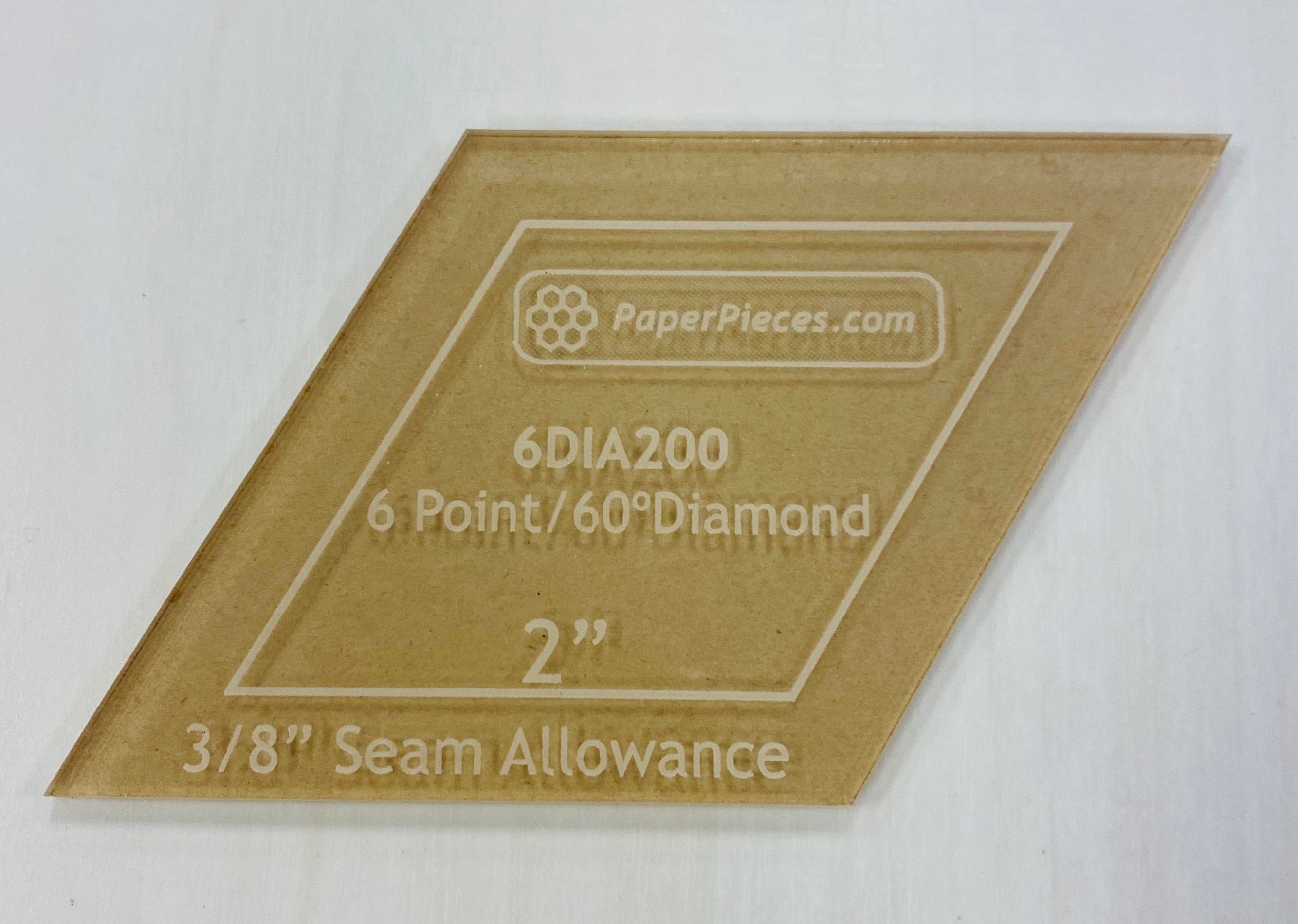 2" 6-Point Diamond Acrylic Template – BERNINA of Naperville